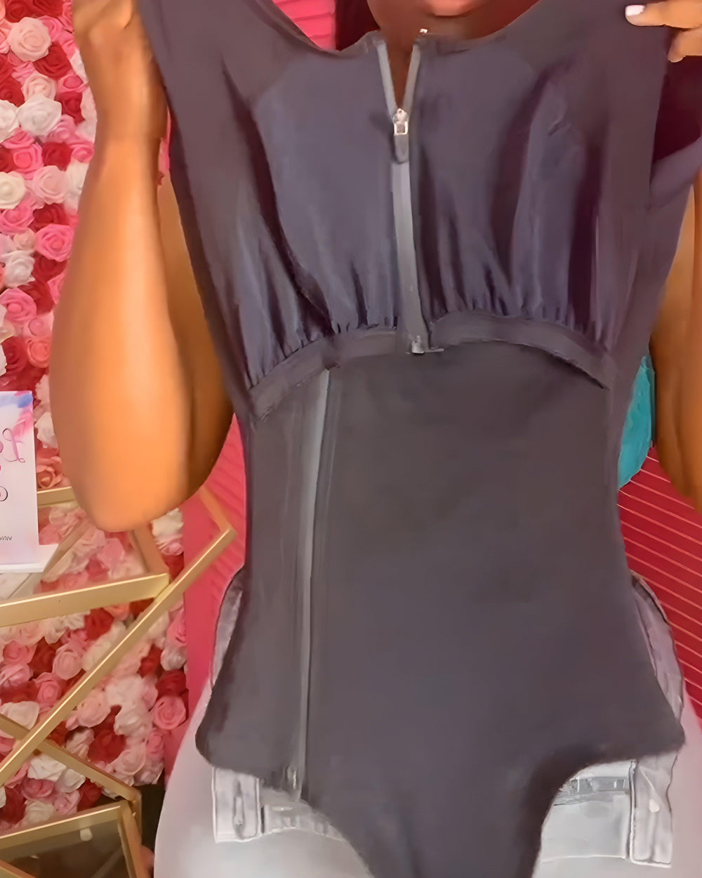 Stage 2 Side Zipper Waist Cinching Faja Waist Cinching Tummy Control S